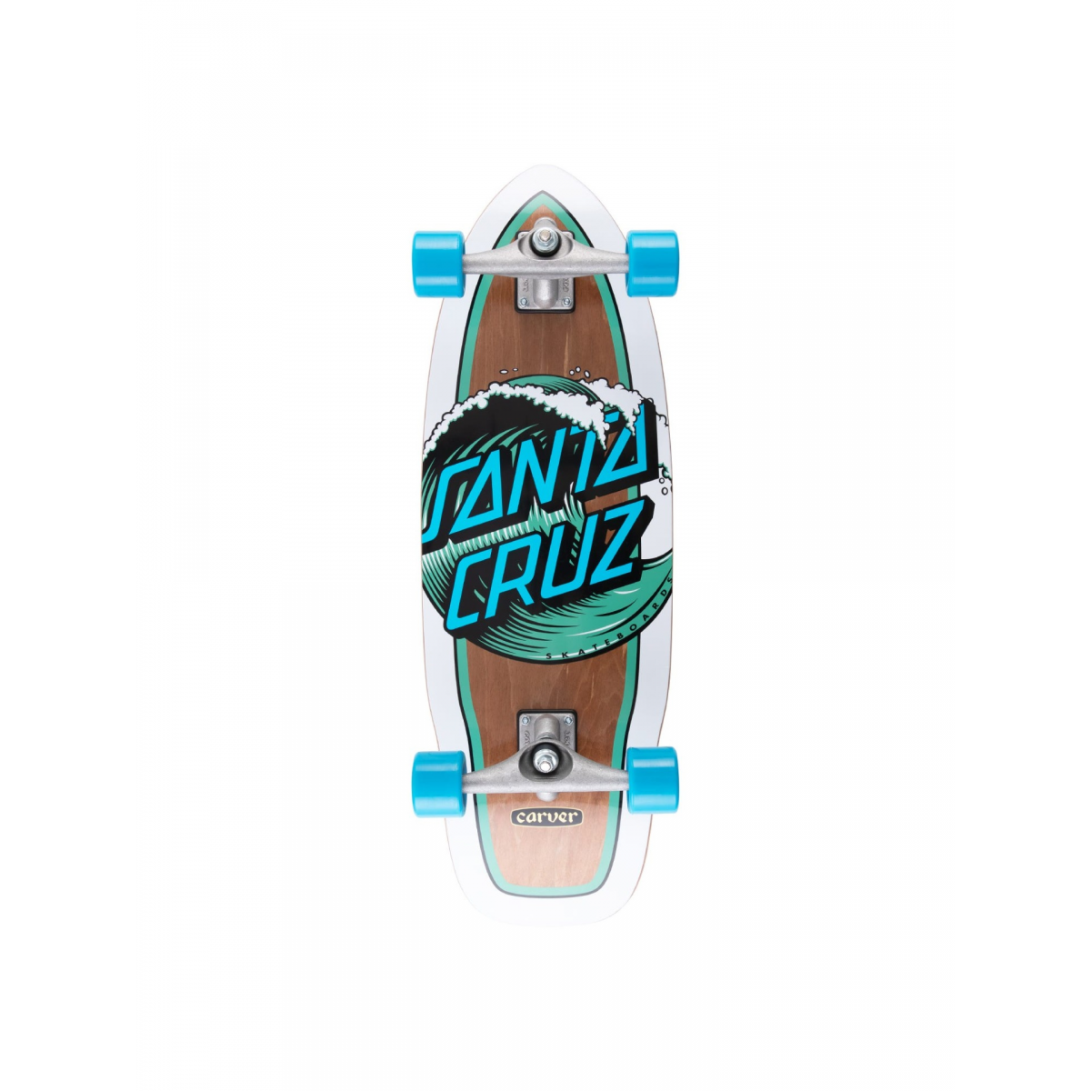 Santa Cruz Complete Wave Dot Cut Back Surf Skate 29.95'' Skateboard ...