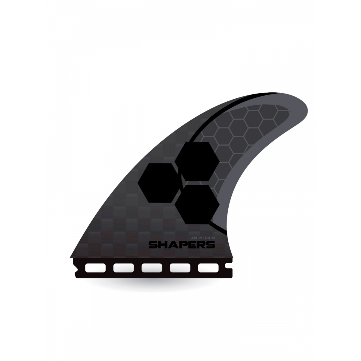 Quilhas Shapers AM Carbon Stealth Medium Thruster - Single tab - F-ST ...