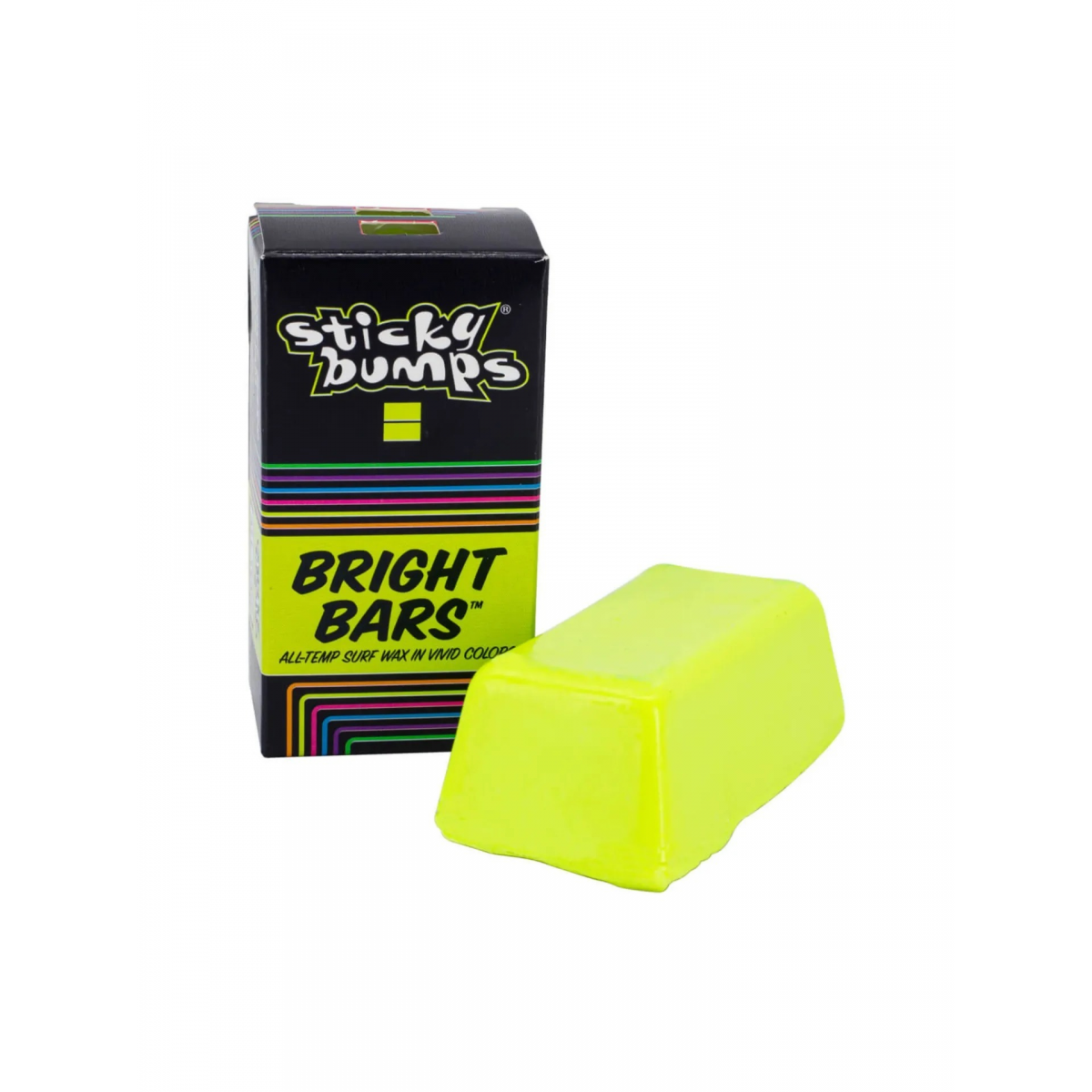 Wax Sticky Bumps Bright Bars All-Temp Yellow - SB01Y - Surfers Lab